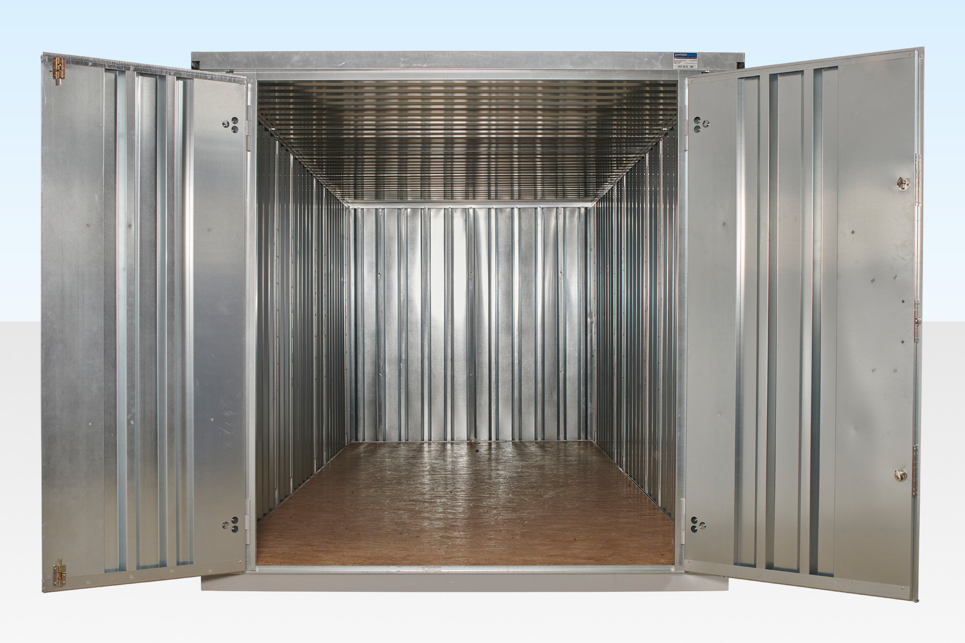 6M XL FLAT PACK CONTAINER STORE – GALVANIZED - Ft Shipping Containers